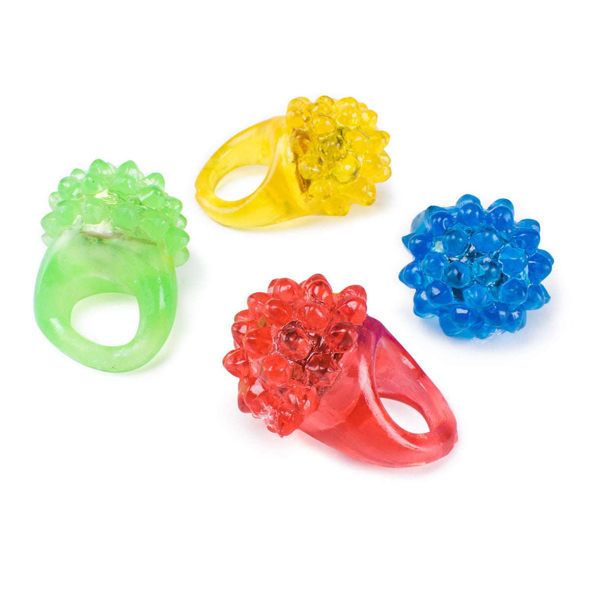 Flashing Colorful LED Light Up Jelly Rubber Rings (18 Pack) – Super Z ...